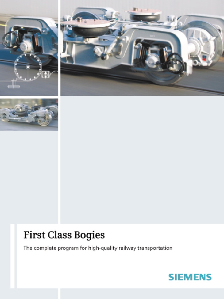 Railway Bogie Specifications and Designs | PDF | Axle | Brake