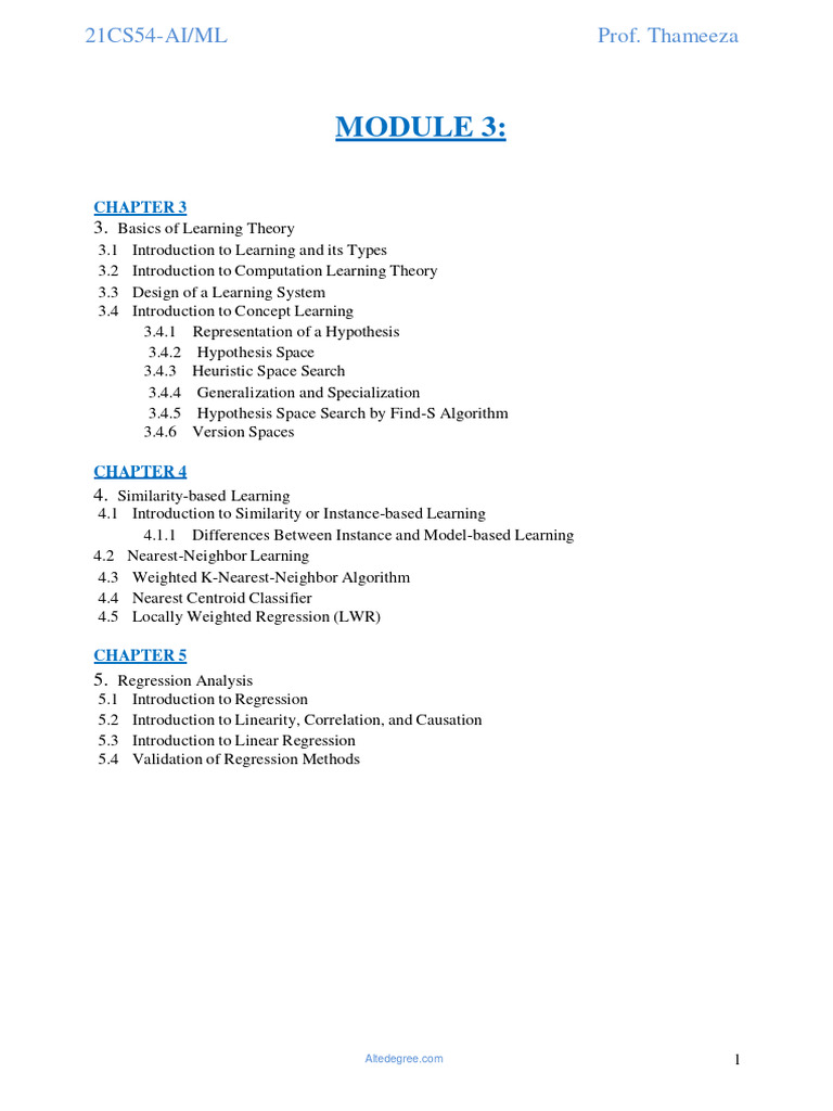 Module 3 | PDF | Linear Regression | Machine Learning