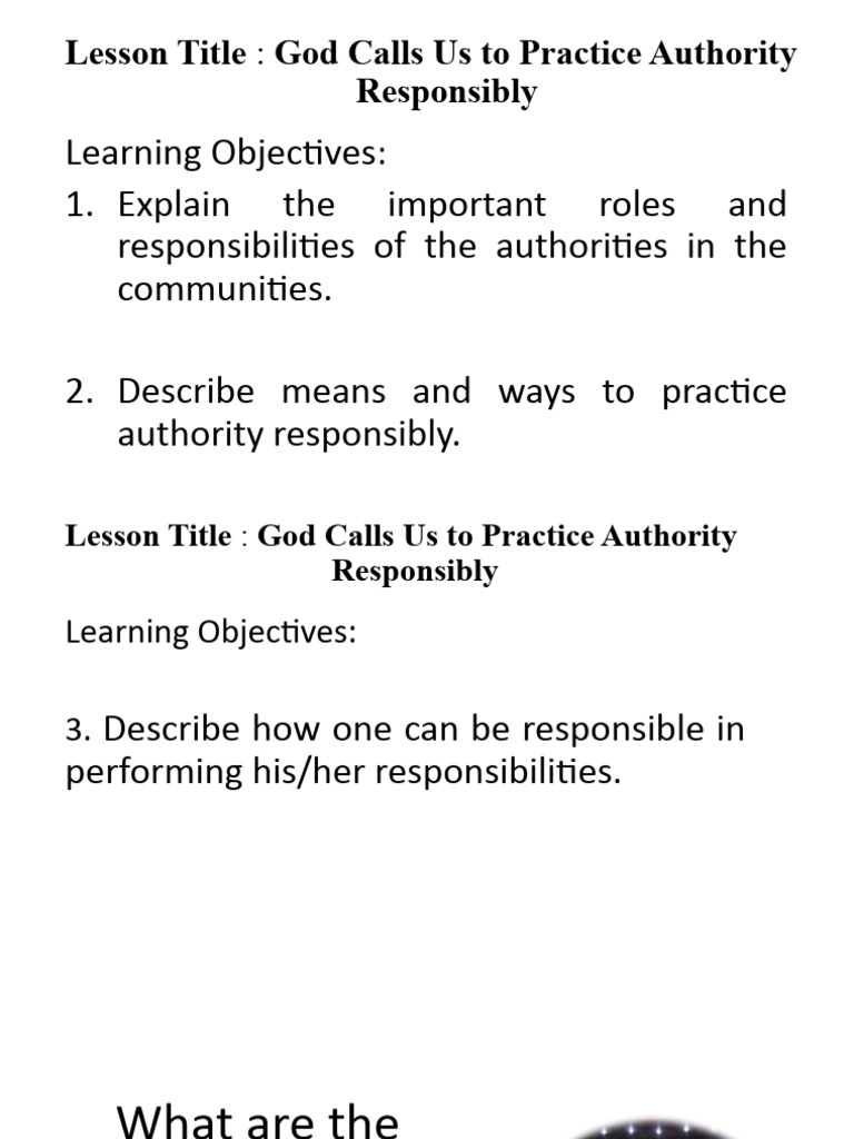 Responsible Authority: Roles & Duties | PDF | Dignity | Social Justice