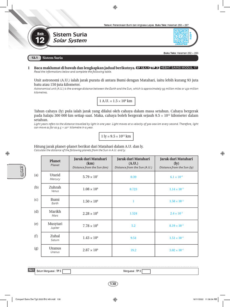 Conquerl. Sains. Dwi Tg2 2023 B12 4th. | PDF