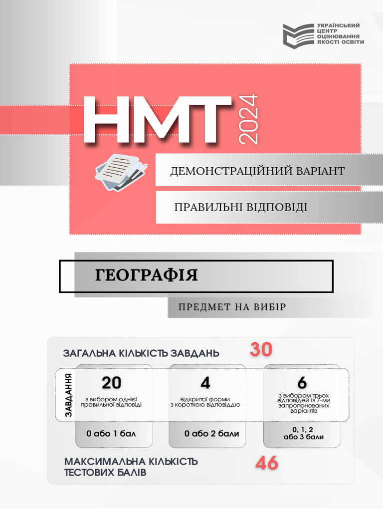 NMT 2024 Geografiya Demo Sajt | PDF