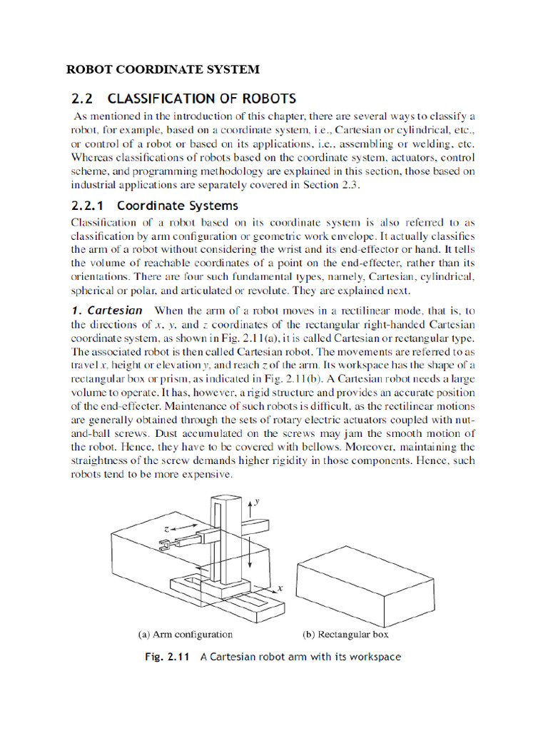 Robot Coordinate System | PDF | Cartesian Coordinate System | Physics