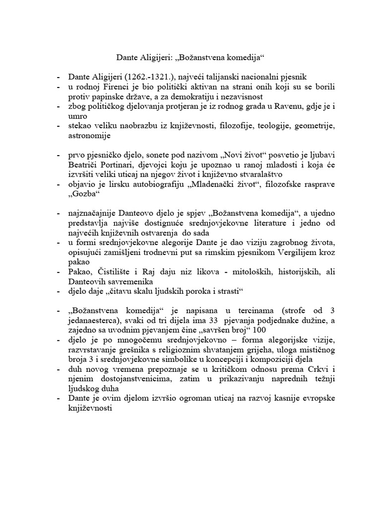 Dante Aligijeri | PDF