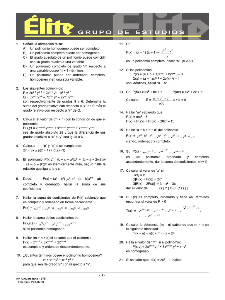Repaso 3 | PDF | Análisis numérico | Matemática Elemental