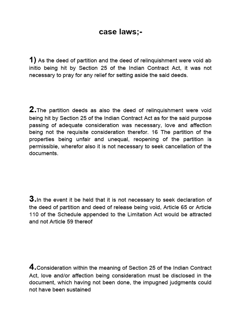 Case Laws | Download Free PDF | Lawsuit | Void (Law)