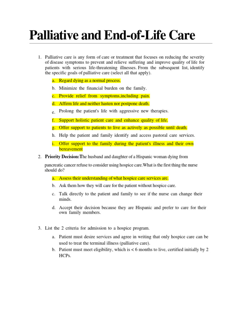 Palliative and End-of-Life Care | PDF | Palliative Care | Hospice