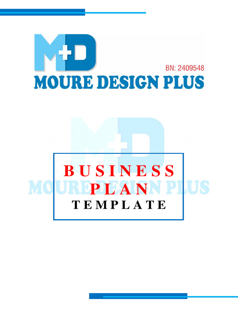 Simplified Business Plan Format | PDF | Depreciation | Expense