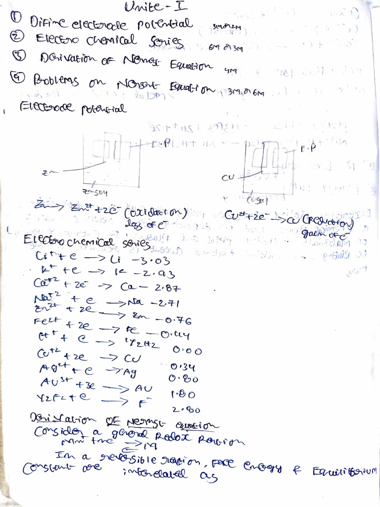 Chemistry Unit 1 | PDF