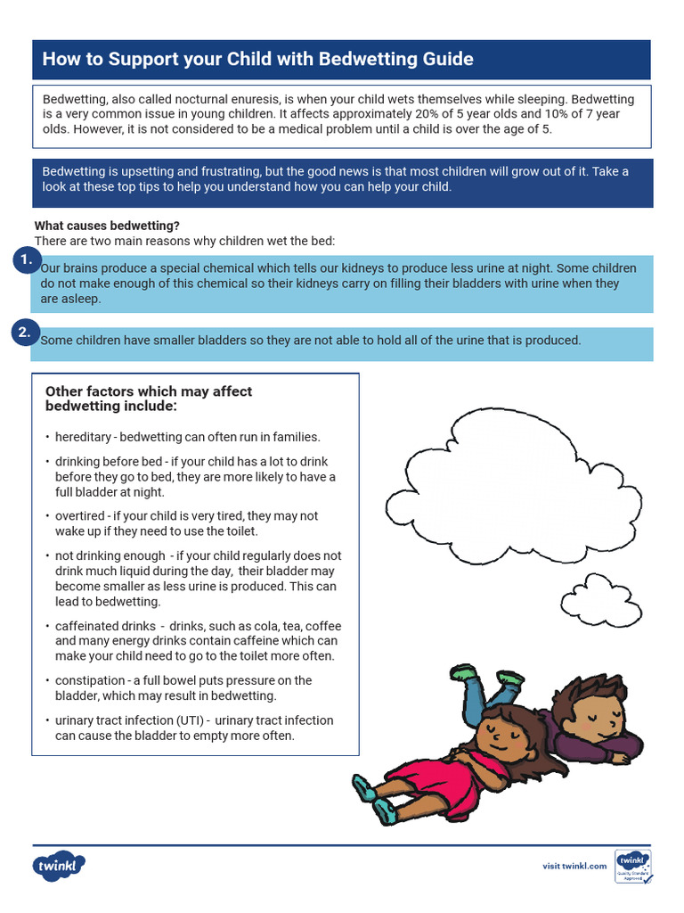 How to Support Your Child With Bedwetting Guide | PDF | Nocturnal Enuresis | Urology