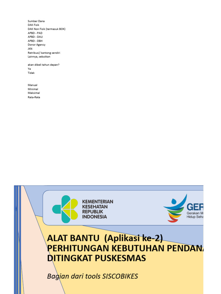 Perhitungan Dana Kesehatan Puskesmas | PDF