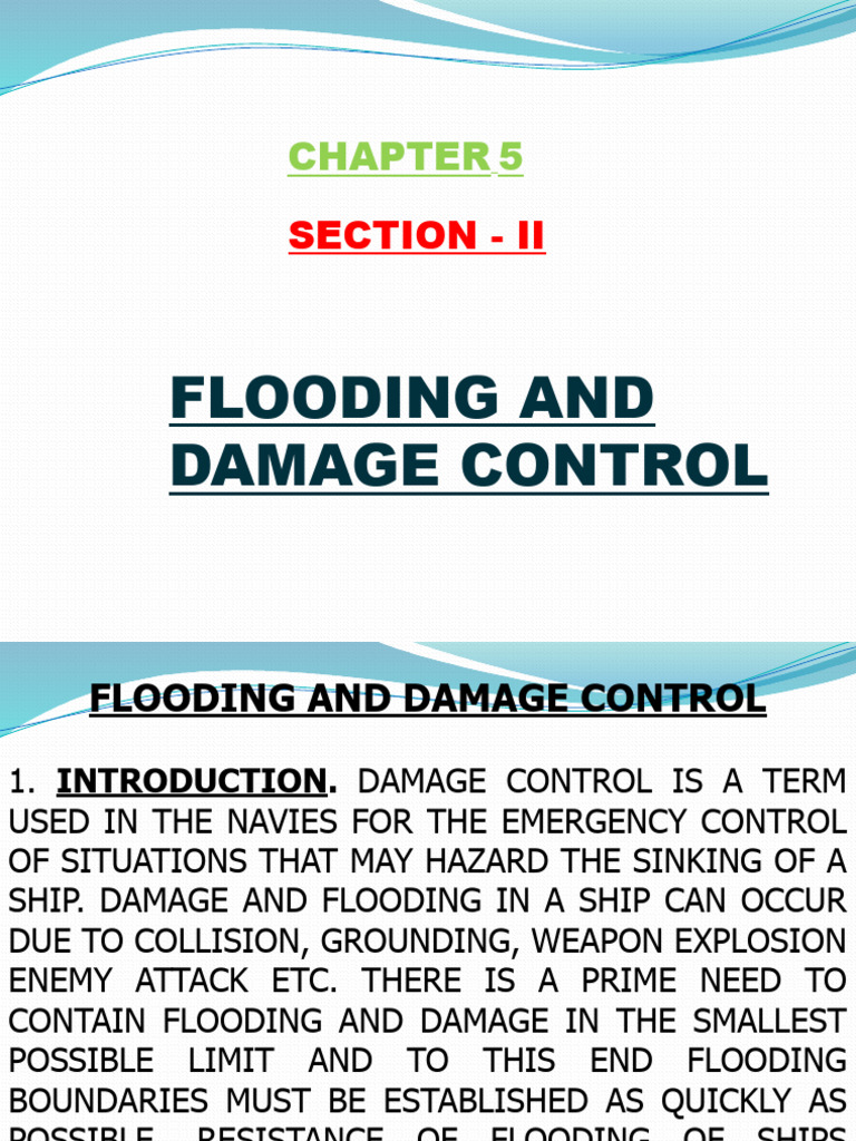 Flooding and Damage Control in Ships | PDF | Flood | Ships