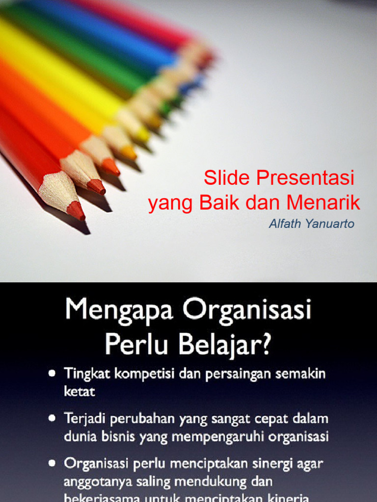 Powerpoint Yang Baik Dan Menarik | PDF | Seni