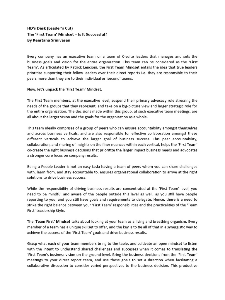 May Influencer Article - First Team - KS | PDF | Human Communication | Social Psychology