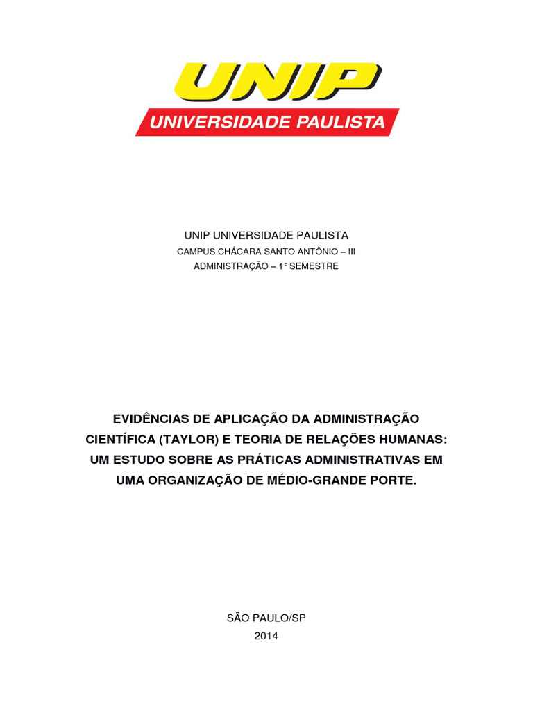 Aps - Unip Universidade Paulista Certa | PDF | Science | Sociologia