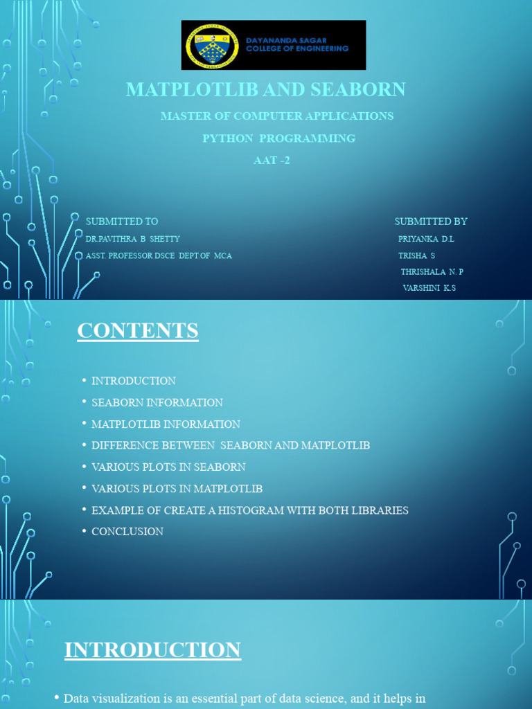 Matplotlib and Seaborn | Download Free PDF | Histogram | Chart Matplotlib and Seaborn | Download Free PDF | Histogram | Chart