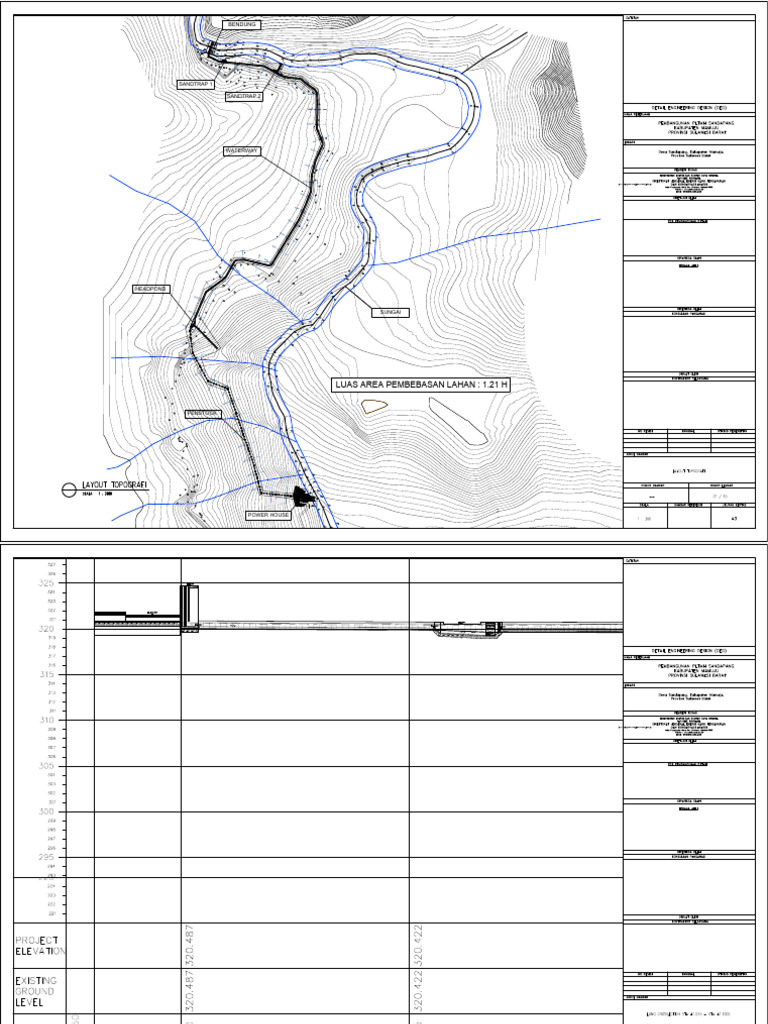 Peta Elevasi dan Perkuatan Lereng | PDF