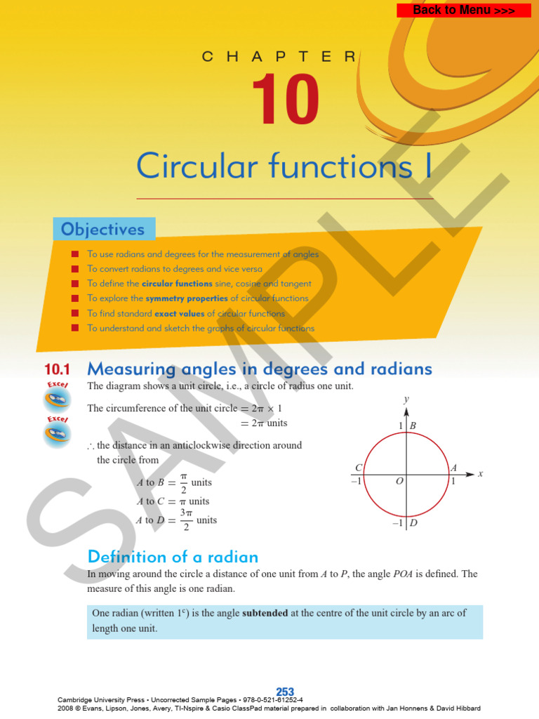 CH 10 | PDF | Angle | Trigonometric Functions