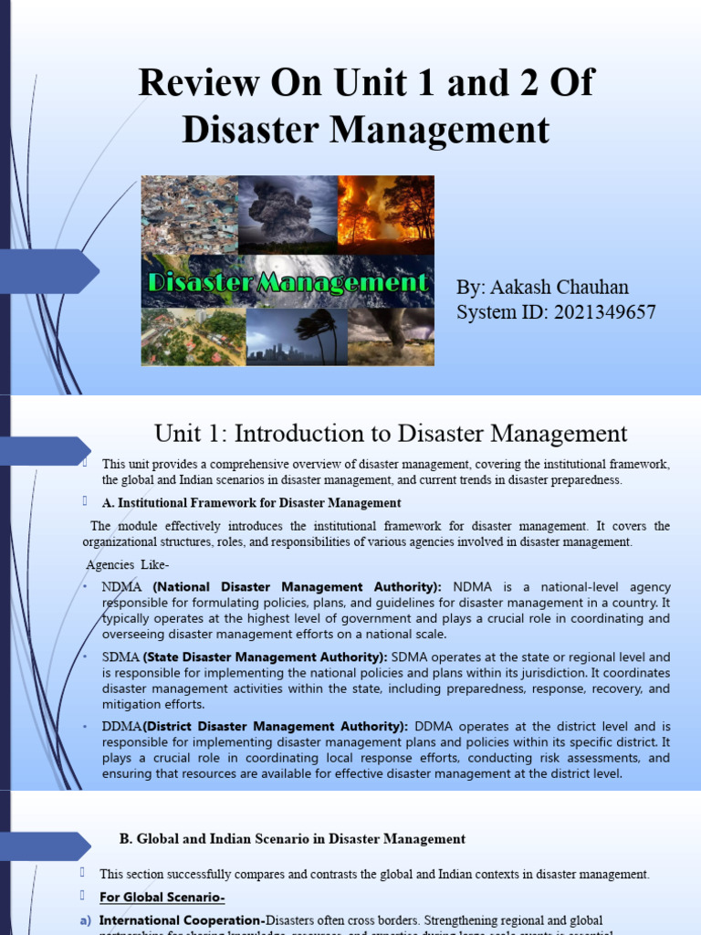 Disaster Management | PDF | Emergency Management | Disaster Risk Reduction
