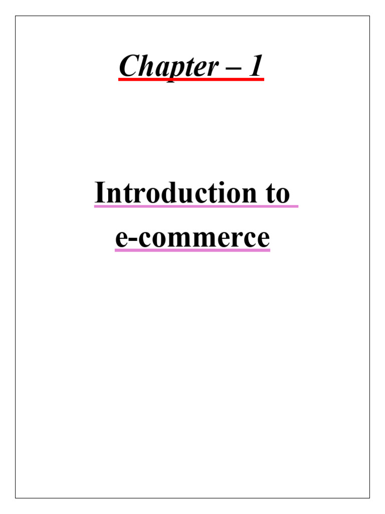 Ecommerce Project 2 Pdf E Commerce Online Shopping