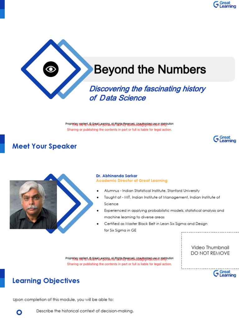 Beyond The Numbers - Discovering The Fascinating History of Data Science | PDF | Data Science ...