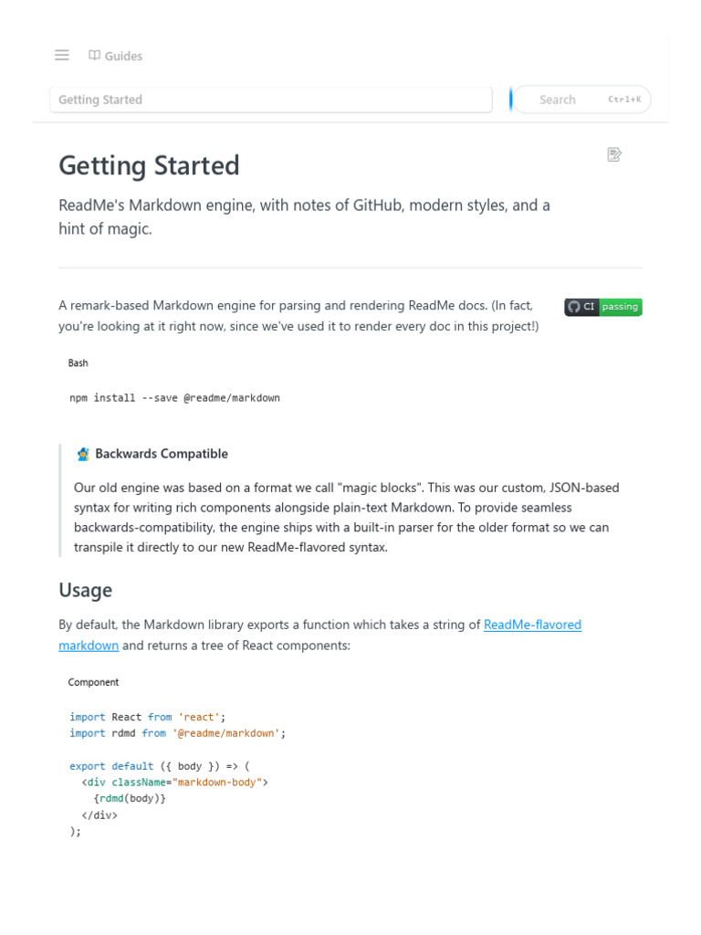 ReadMe Markdown Engine Overview | PDF | Computing | Computer Programming