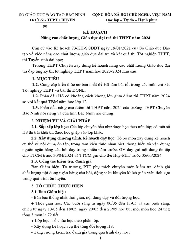 12-3-2024.. KH MON CHI XET TN THPT 2024. 095114.signed | PDF