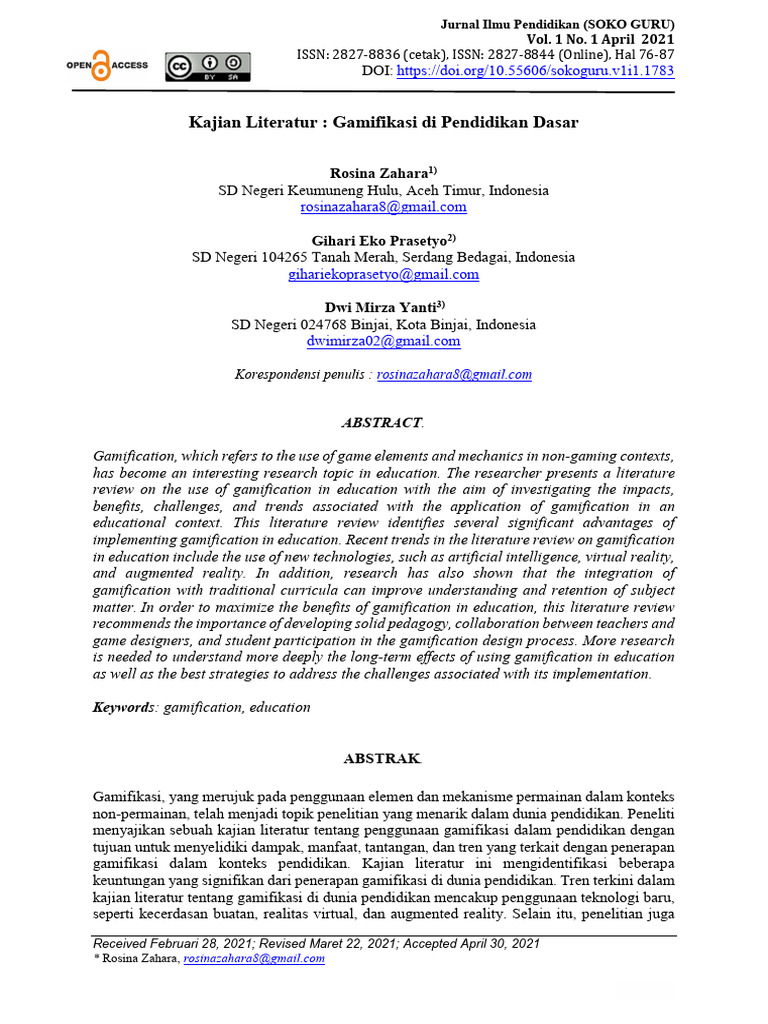 REVISI+Jurnal+Ilmu+Pendidikan+ (SOKO+GURU) + ++Vol.+1+No.+1+April+2021+Hal+76 87 | Download Free ...