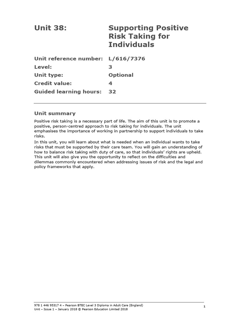 324 Supporting - Positive - Risk - Taking - For - Individuals - L3 ...