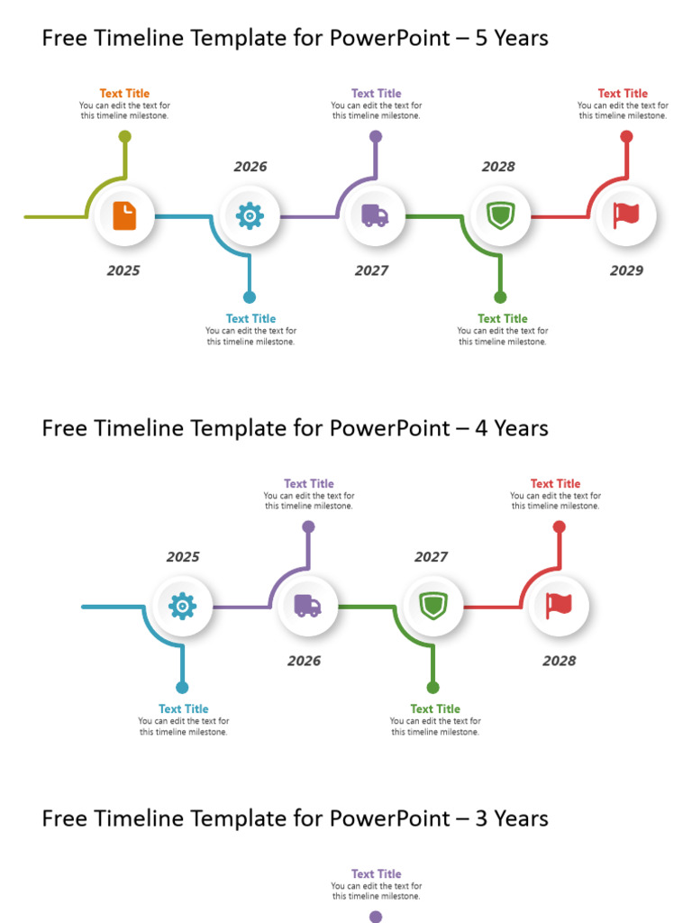 Free PowerPoint Timeline Templates | PDF | Office Suites