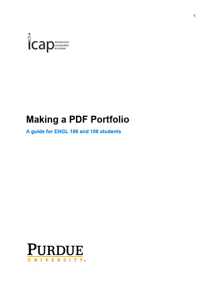 Making a PDF Portfolio | PDF | Image Scanner | Optical Character Recognition