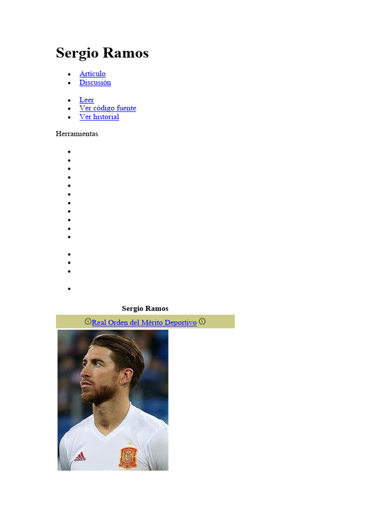 Sergio Ramos | PDF | Liga de Campeones de la UEFA | la Liga