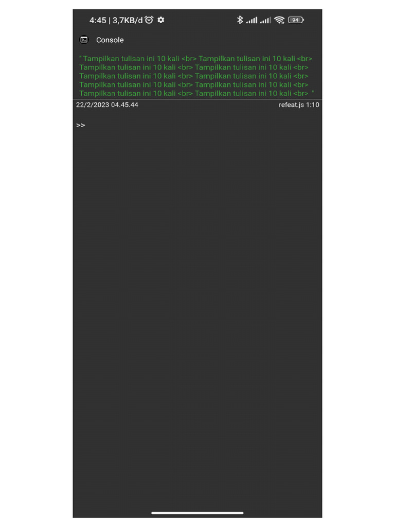 Tugas p5bk Latihan For - Refeat | PDF