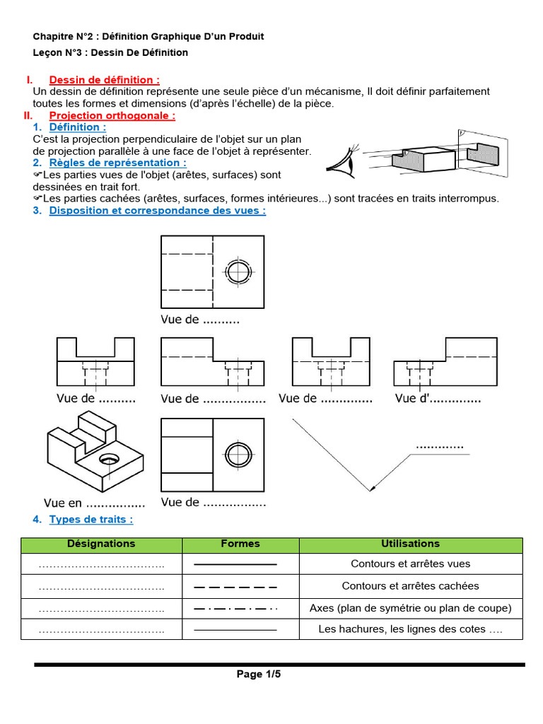 Dessin de Définition Technique | PDF | Dessin