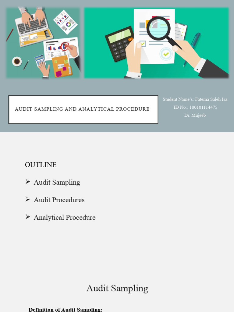 Lecture 7a Audit Sampling and Analytical Procedure-Fatema Saleh Isa ...