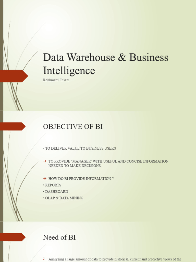 2 - BI Techniques and Tools | PDF | Business Intelligence | Data Analysis
