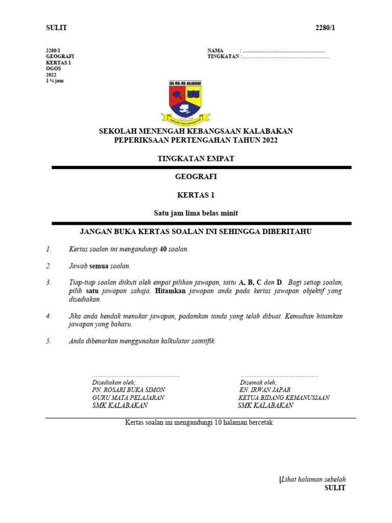 Geo F4 K.1 - PPT 2022 | PDF