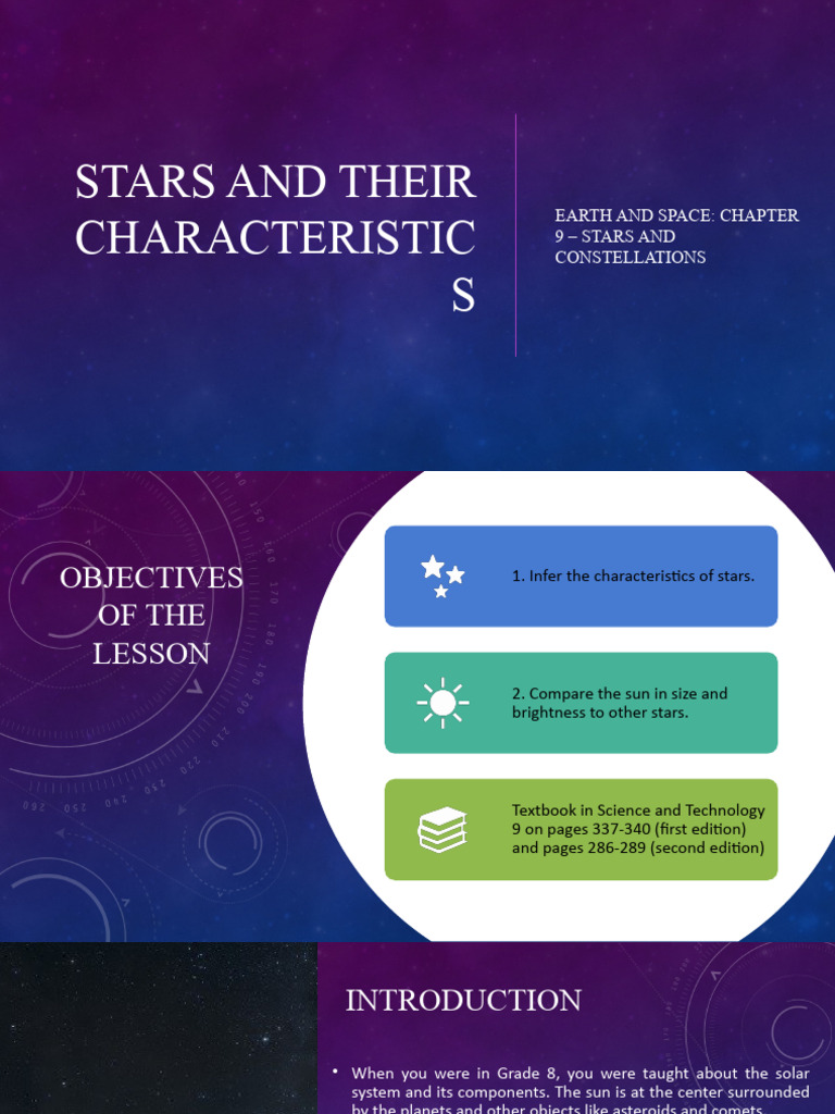 Characteristics of Stars Explained | PDF | Stars | Sun
