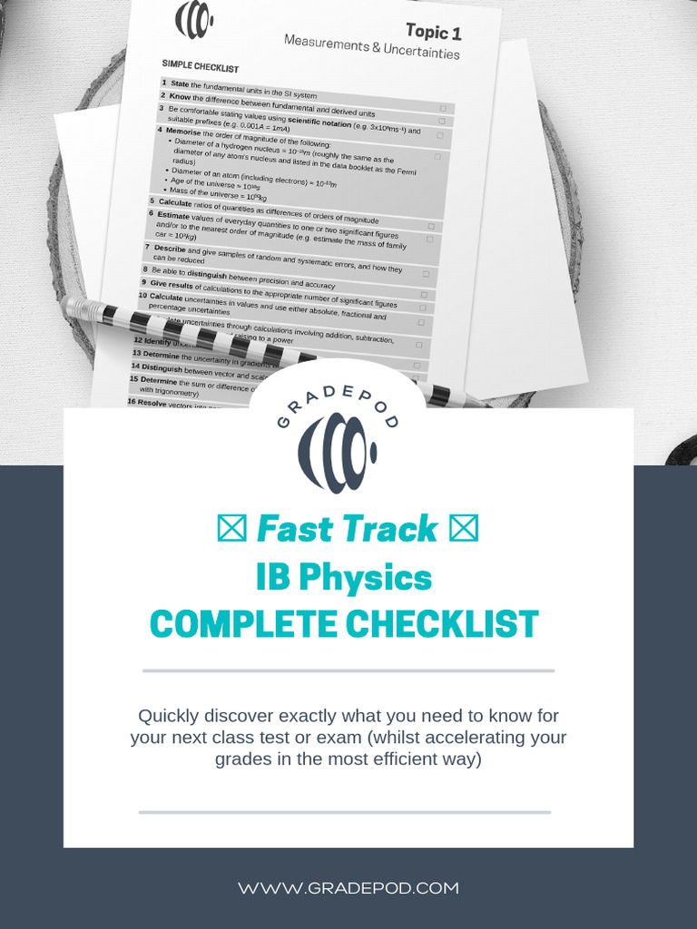IB Physics Checklist: Topics 1-6 | PDF | Special Relativity | Spacetime