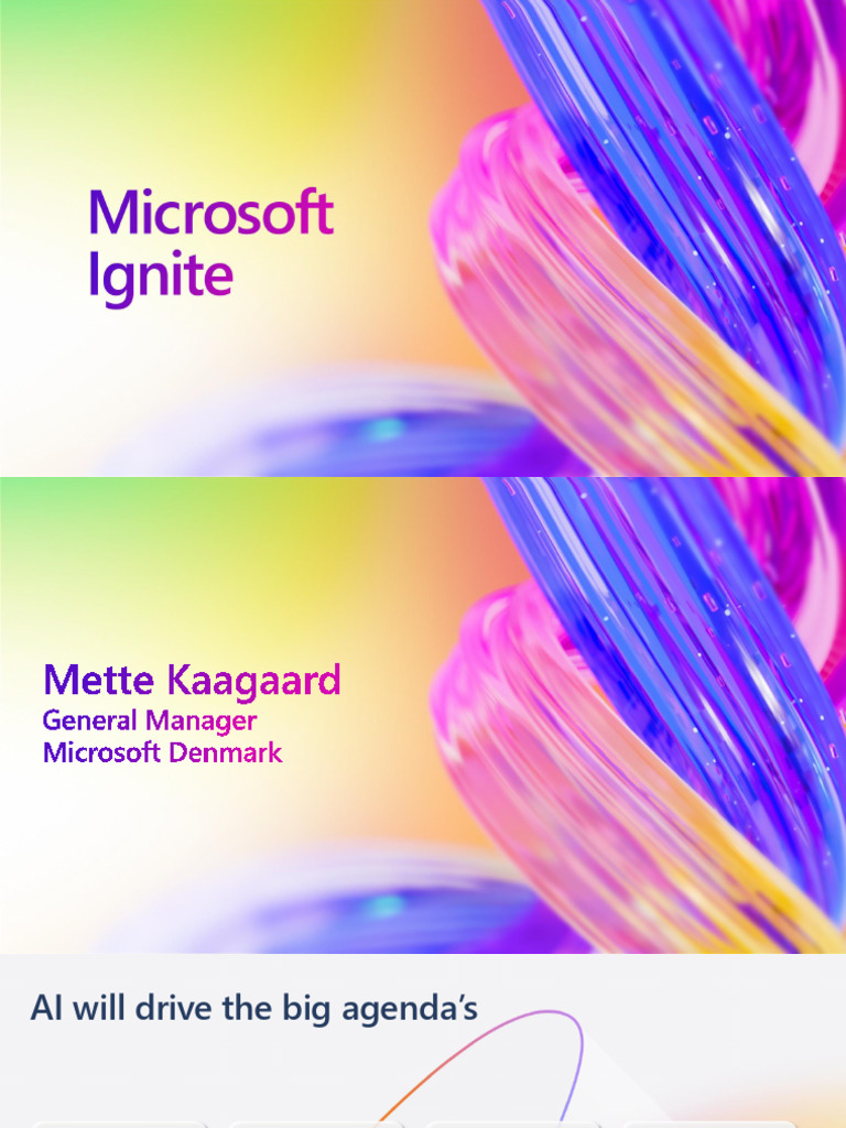 Keynote WE Microsoft Ignite FY24 Denmark | PDF | Microsoft Azure ...