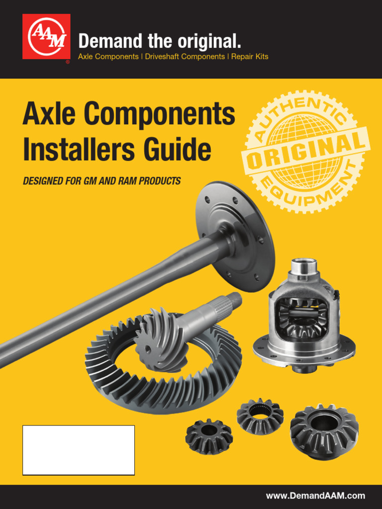 AxleComponentsInstallersGuide2015 | PDF | Four Wheel Drive | Axle