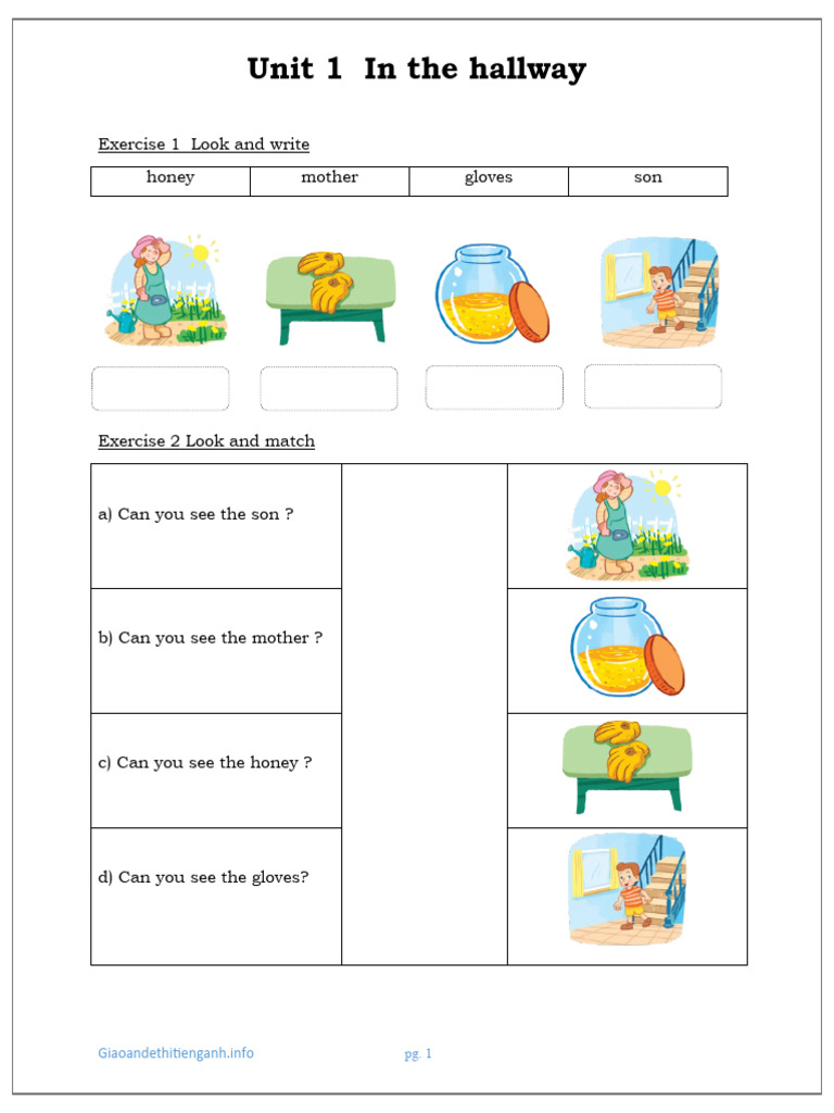 Worksheet Grade 1 - Unit 1 | PDF | Games & Activities | Language Arts ...