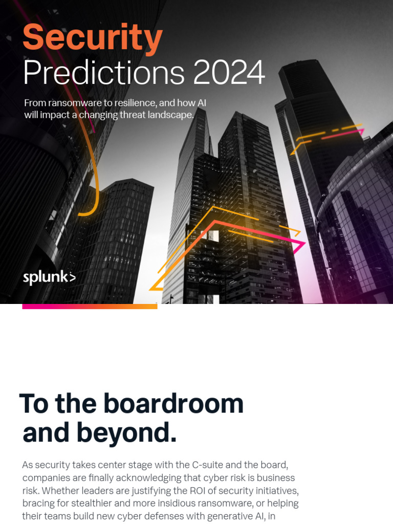 Security Predictions 2024 - SPLUNK | PDF | Computer Security | Security