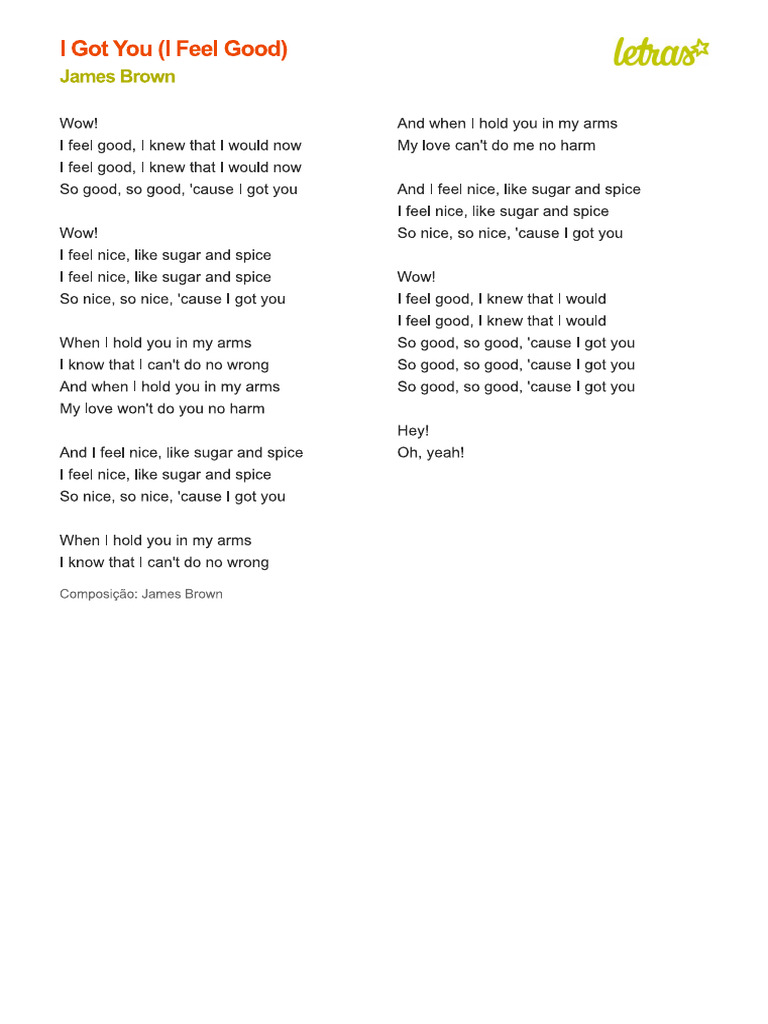 I Feel Good | PDF