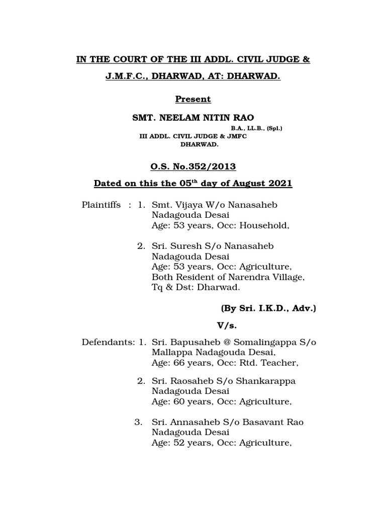 Partition Suit Issue Framing Analysis | PDF | Lawsuit | Judgment (Law)
