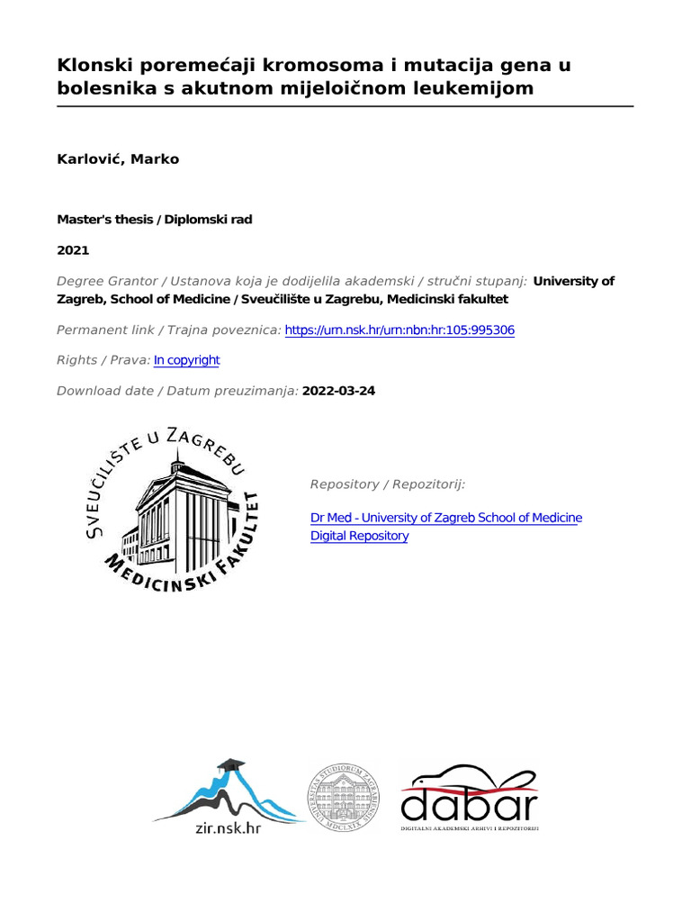 Karlovic Marko Diplomski Rad 2021 | PDF