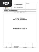 Working at Height Safety Procedure | PDF | Scaffolding | Safety