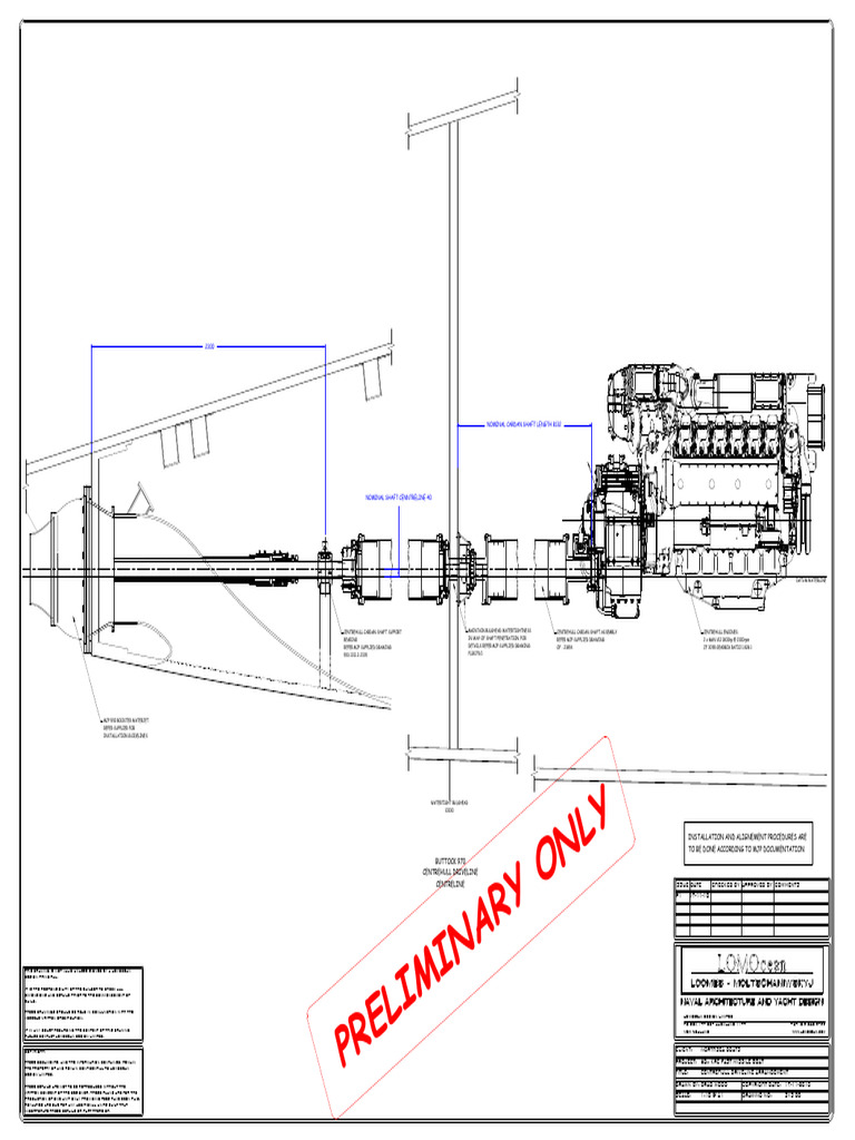 SYS 08 P1 Centrehull Driveline Schematic | PDF | Shipping | Ships