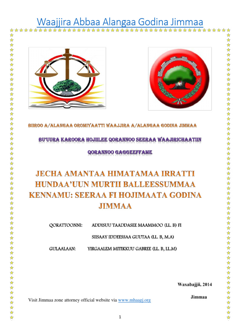 Jecha Amantaaf Waakkii Irrattii Hundaaun Murtii Balleessuummaa ...