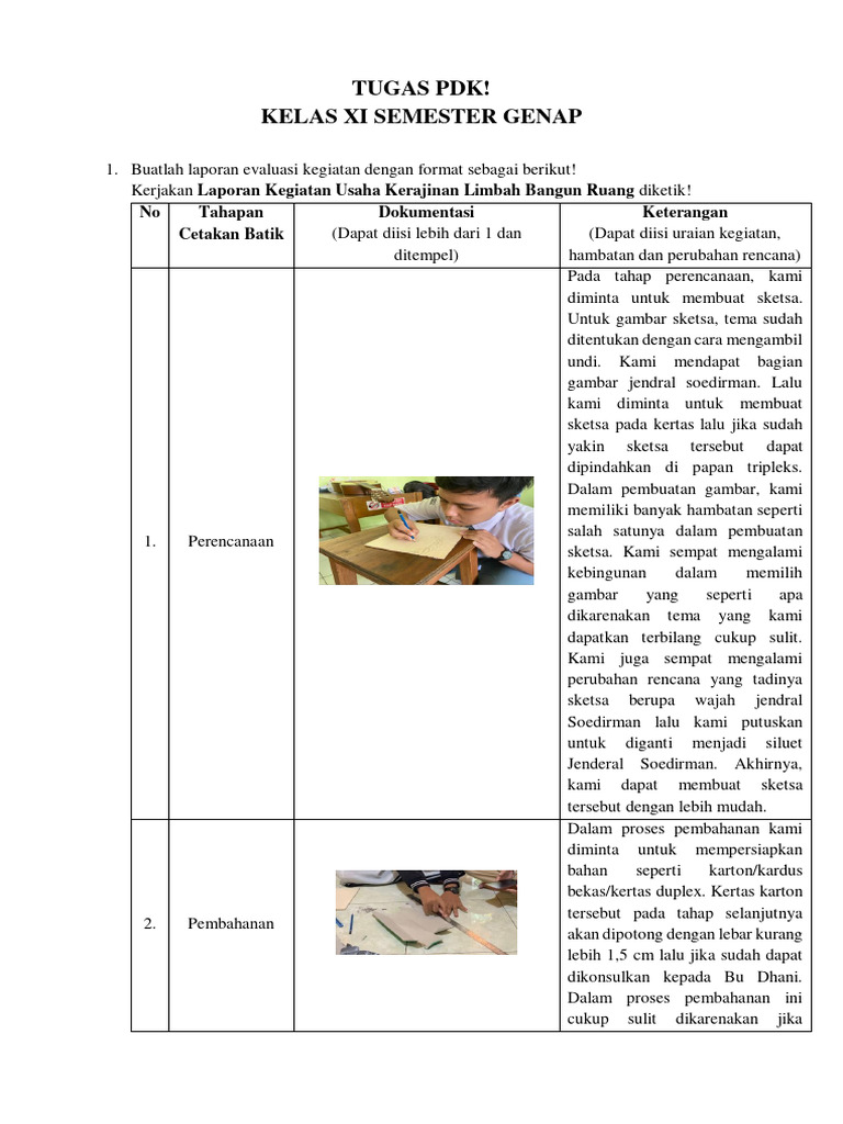 Salin-Tugas PDK Laporan | PDF