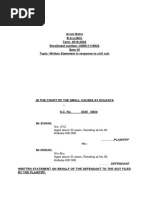 Written Statement - Draft Sample | PDF | Civil Law (Common Law) | Lawsuit